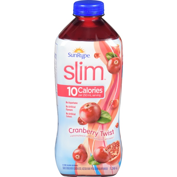 SunRype Slim Cranberry Twist Juice Low Calorie 1.36L | Fruitfull Offices