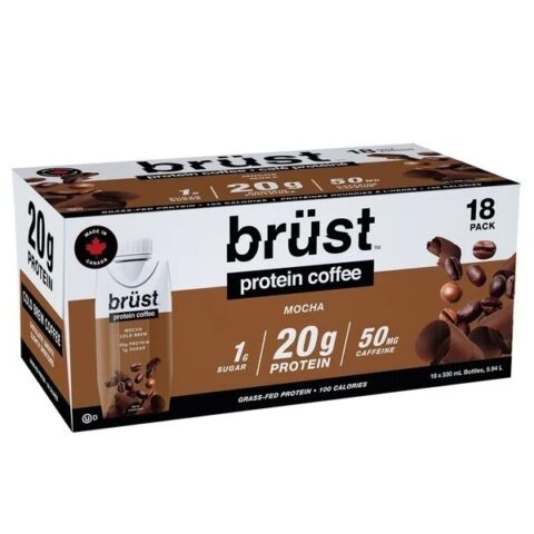 Brust Mocha Cold Brew Protein Coffee 18pk | Fruitfull Offices